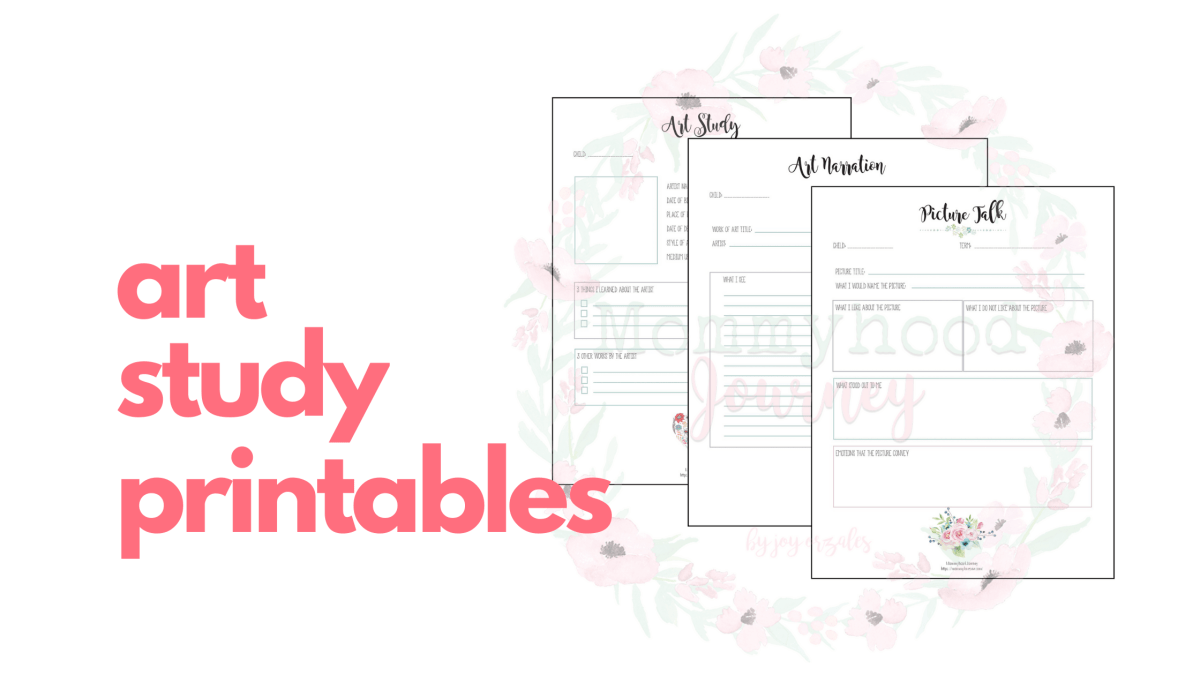 Free Art Study Printables! – Mommyhood Journey