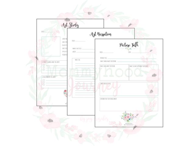 Free Art Study Printables! – Mommyhood Journey
